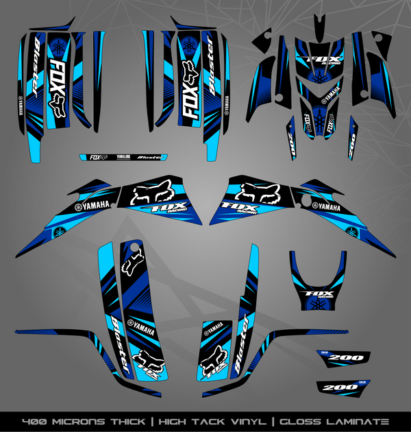 Full Sticker Kit for Yamaha Blaster 200 (2003-2006) – STICKER KITS ...
