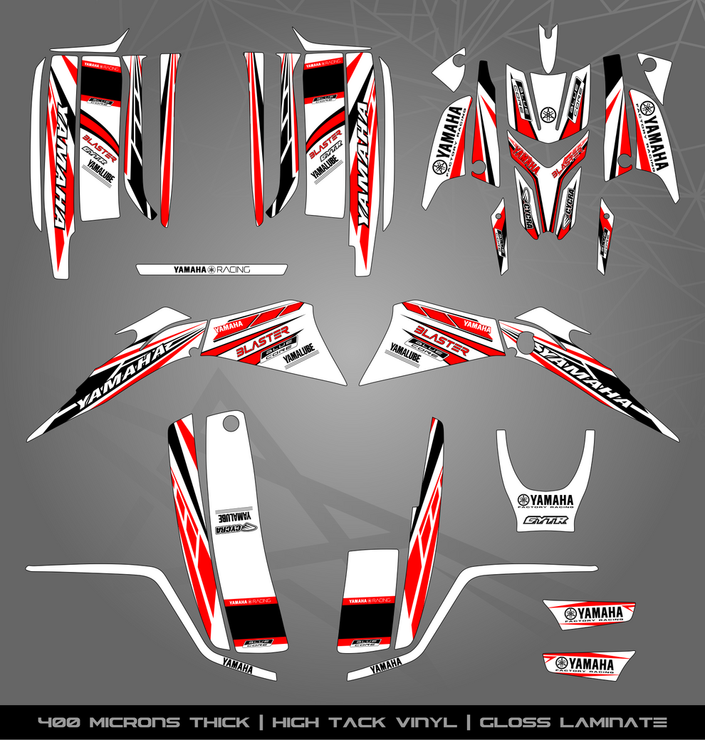 Full Sticker Kit for Yamaha Blaster 200 (2003-2006) – STICKER KITS ...