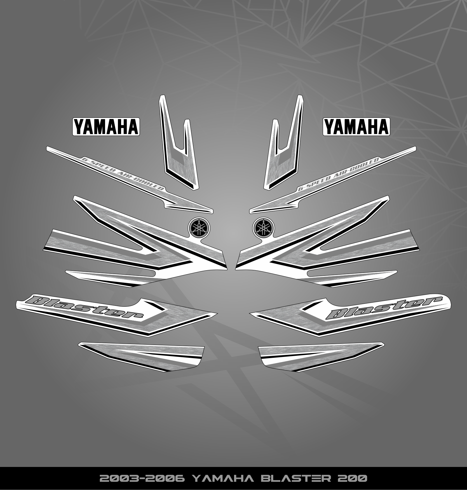Partial Sticker Kit for Yamaha Blaster 200 (2003-2006) – STICKER KITS ...