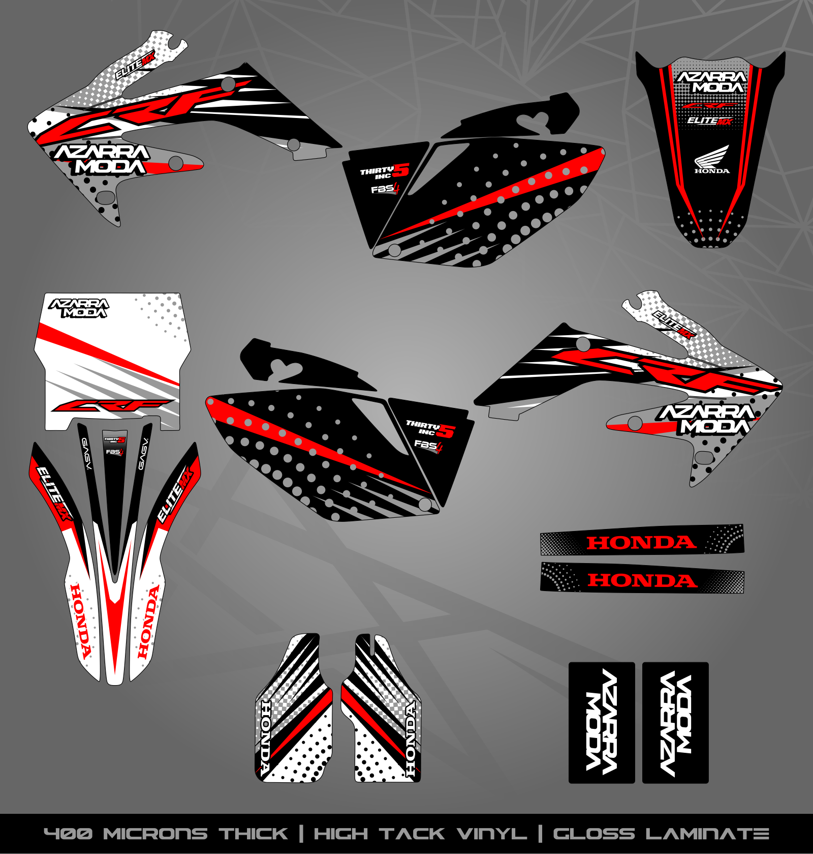 Full Sticker Kit for Honda MX bike – STICKER KITS SOUTH AFRICA