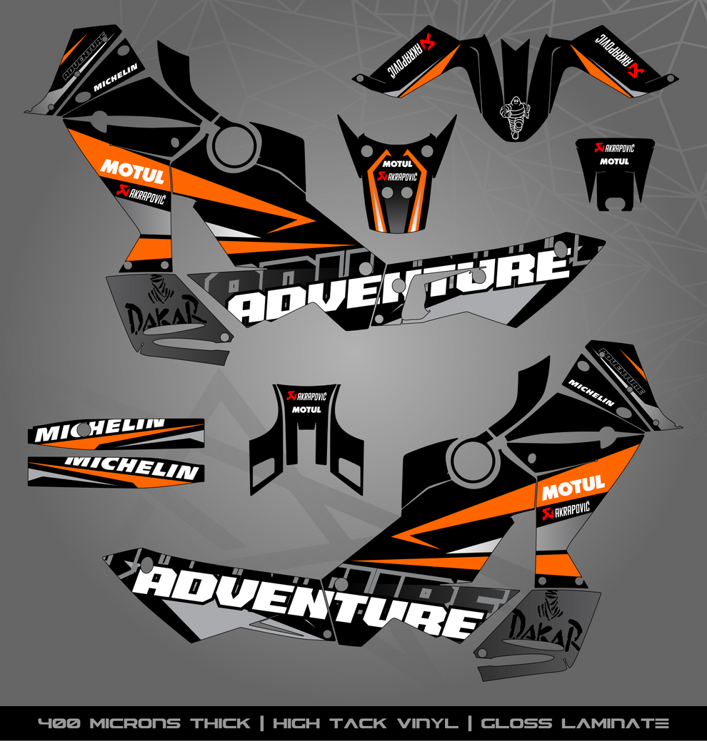 Full Sticker Kit for KTM 990 Adventure (2006-2013) – STICKER KITS SOUTH ...