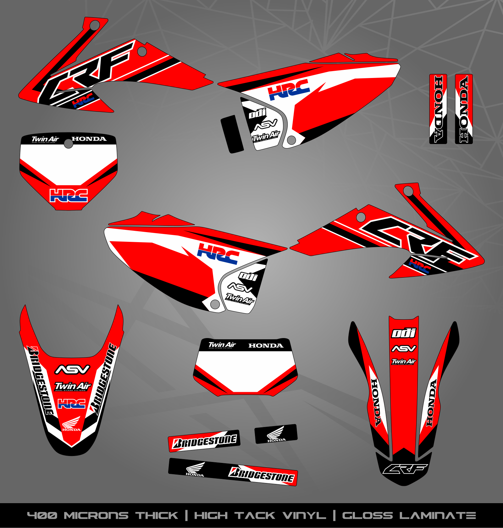 Full Sticker Kit for Honda MX bike – STICKER KITS SOUTH AFRICA