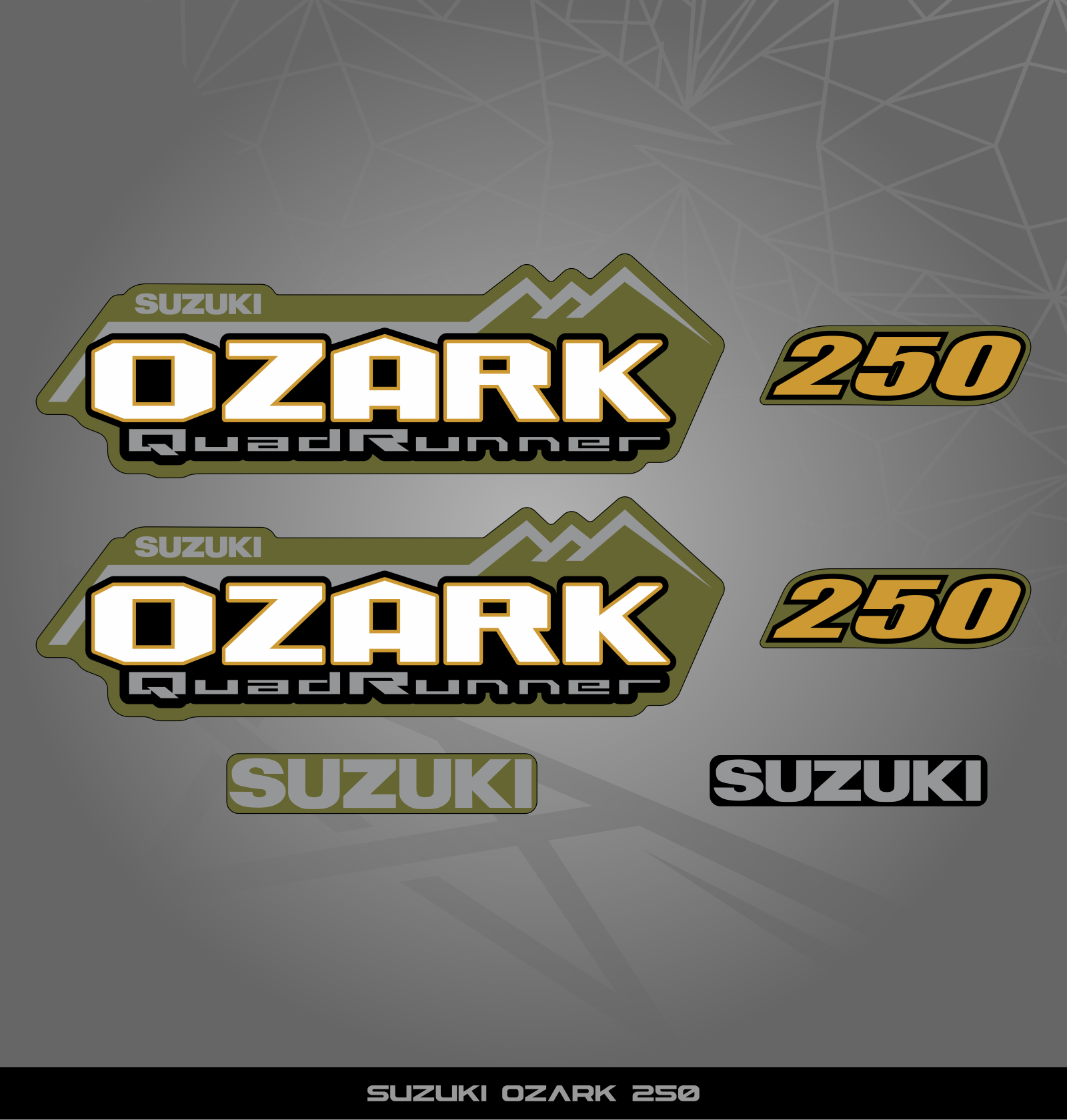 Partial Sticker Kit for Suzuki Ozark 250 – STICKER KITS SOUTH AFRICA