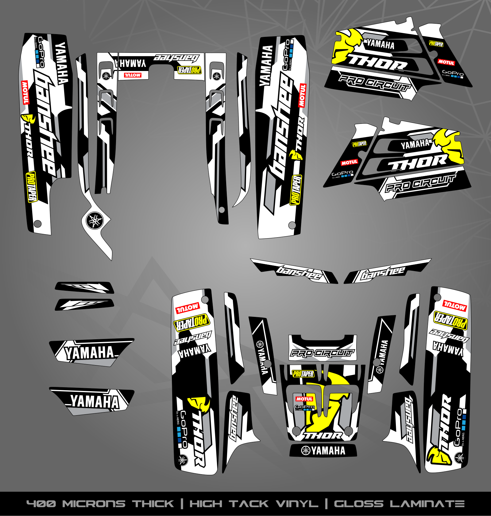 Full Sticker Kit for Yamaha Banshee 350 – STICKER KITS SOUTH AFRICA