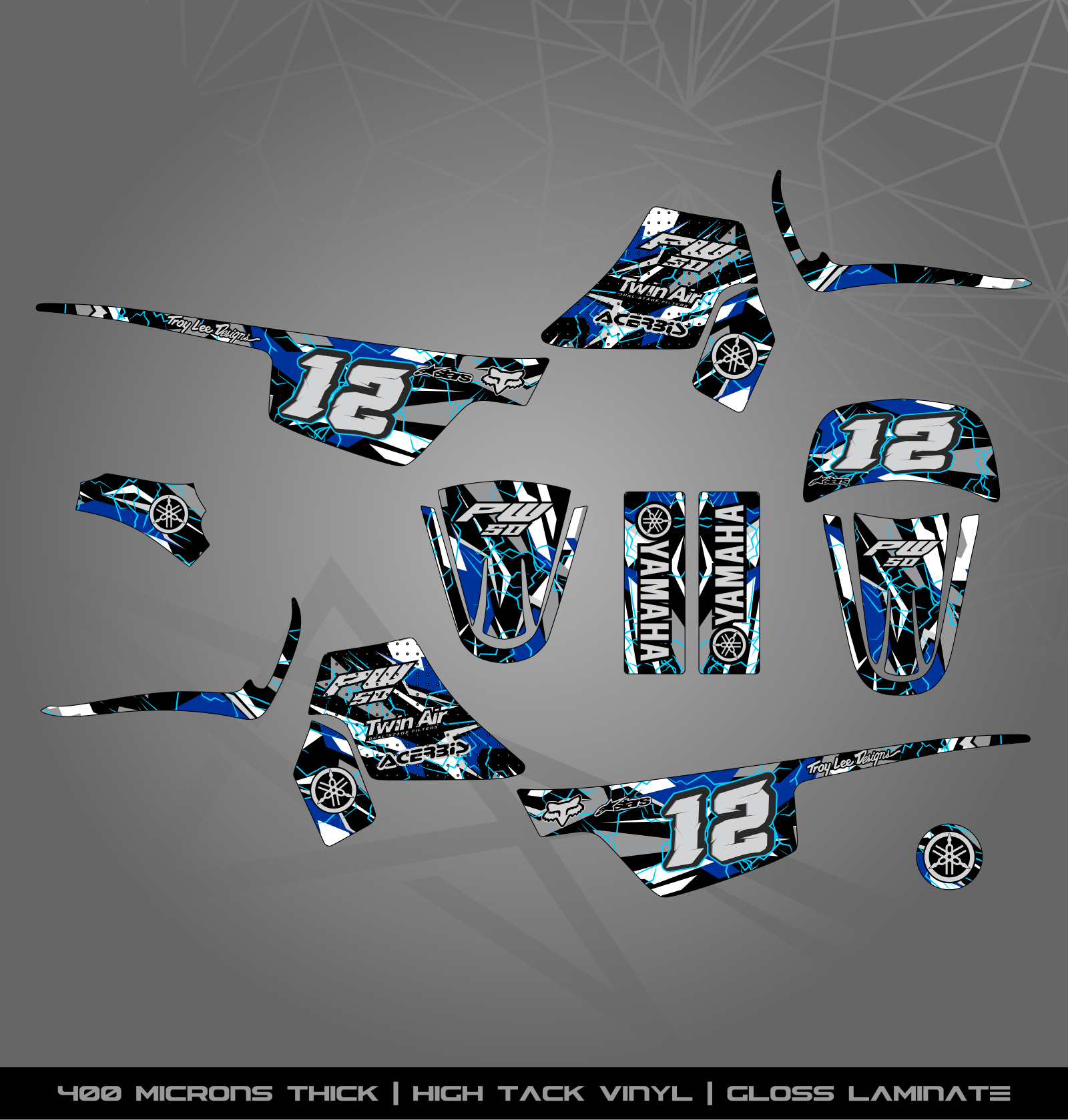 Full Sticker Kit for Yamaha PW 50 – STICKER KITS SOUTH AFRICA